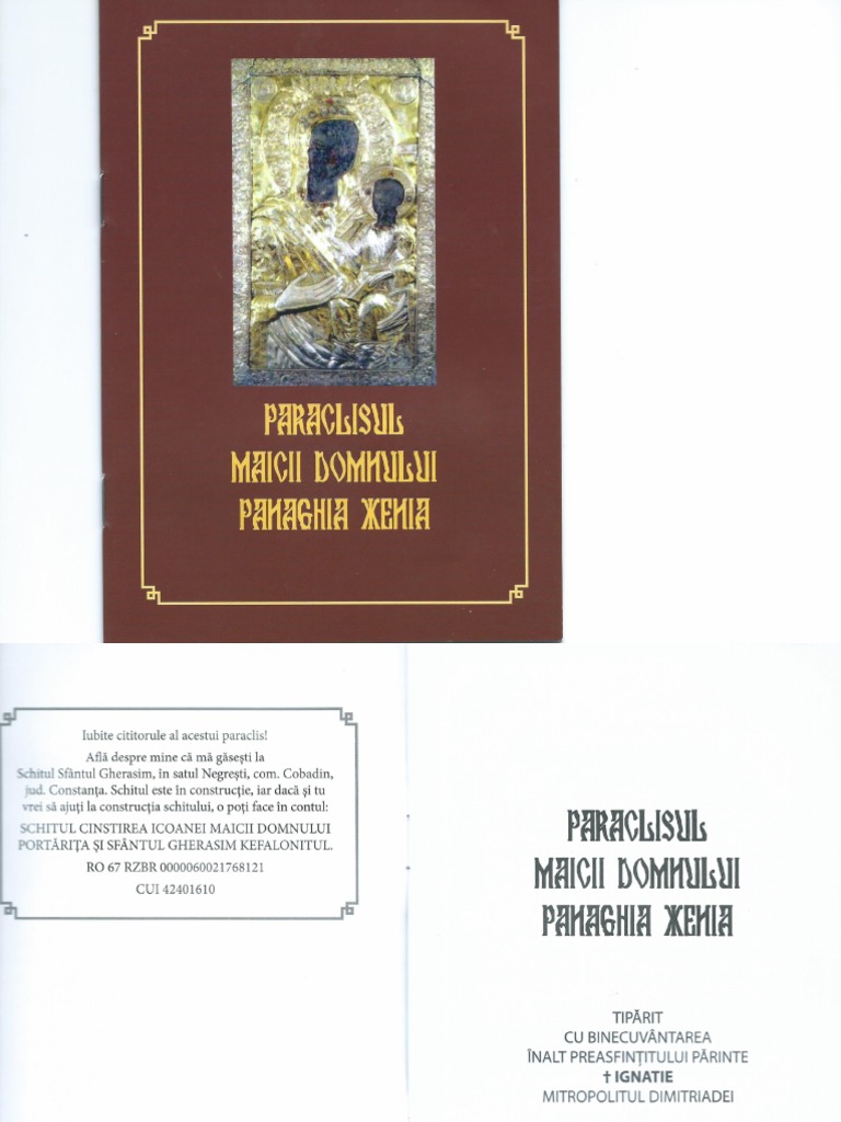 Paraclisul Maicii Domnului Panaghia Xenia | PDF