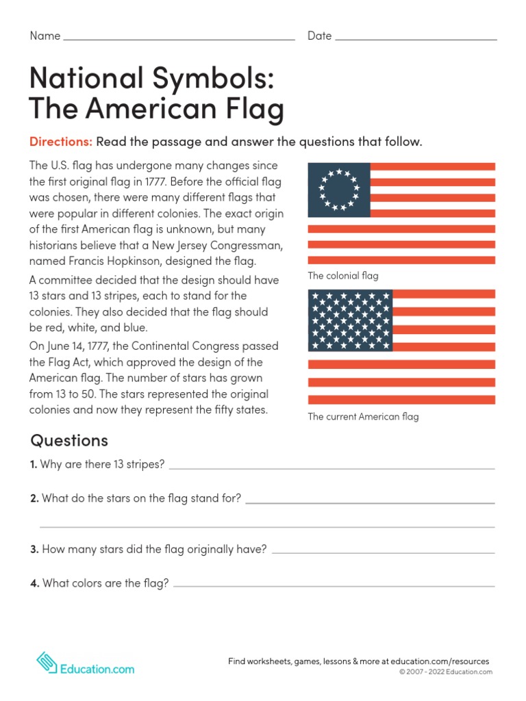 American Flag History for Kids | PDF | Politics | Travel