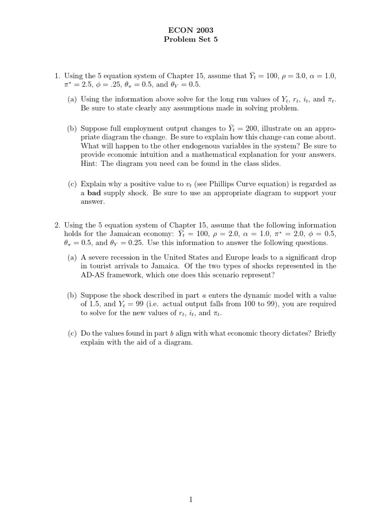 Problem Set 5 | PDF