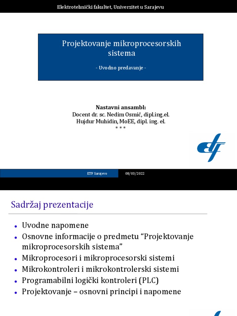 PMS Predavanje 01 | PDF
