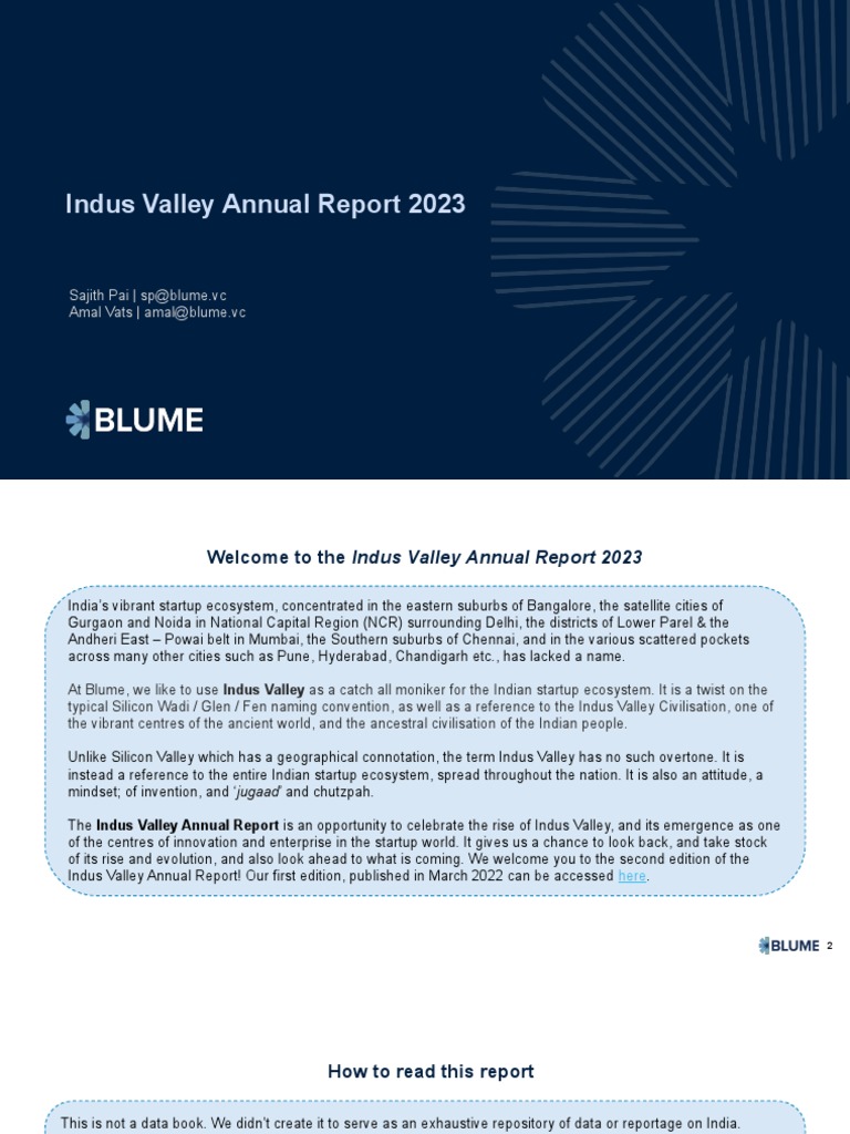 Indus Valley Annual Report 2023 | PDF | Economies