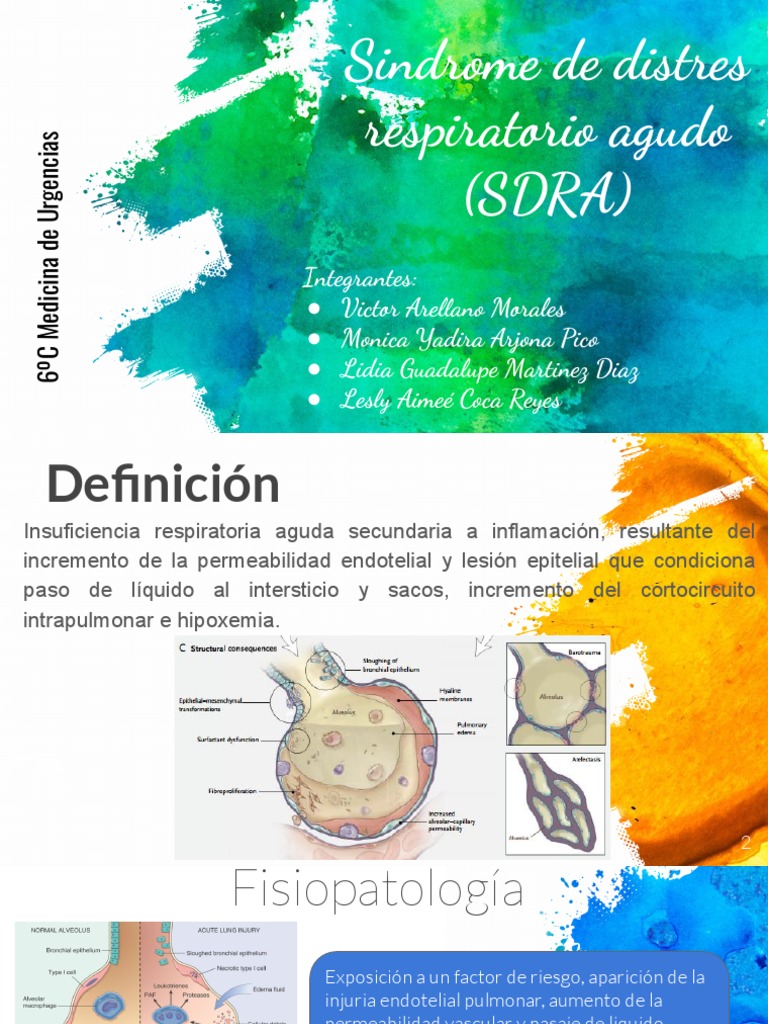 SDRA | PDF | Inflamación | Medicina CLINICA