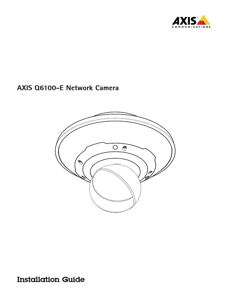 Axis q6100 e Installation Guide en US 334251 | PDF | Electromagnetic Interference ...