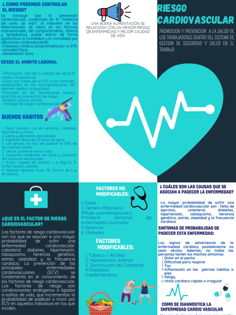Folleto Riesgo Cardiovascular PDF | PDF | Enfermedades cardiovasculares | Medicina