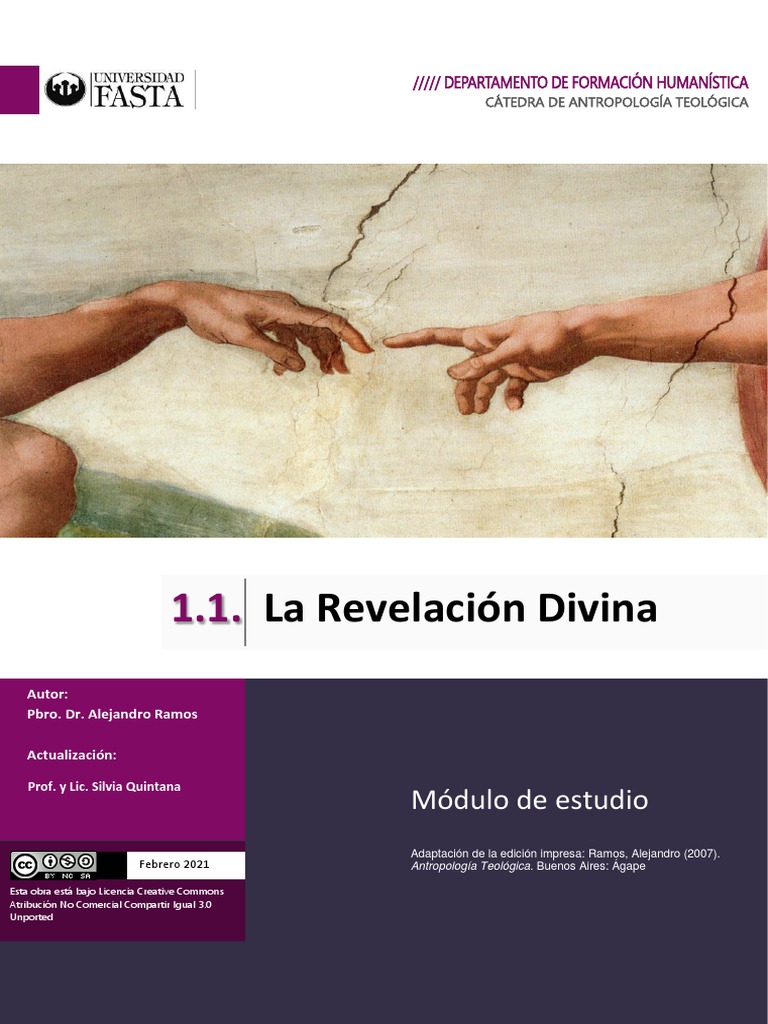 Unidad 1.1. La Revelación Divina (2021) | PDF | Biblia | espíritu Santo
