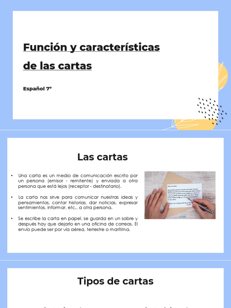 Las cartas | PDF | Comunicación | Comunicación humana