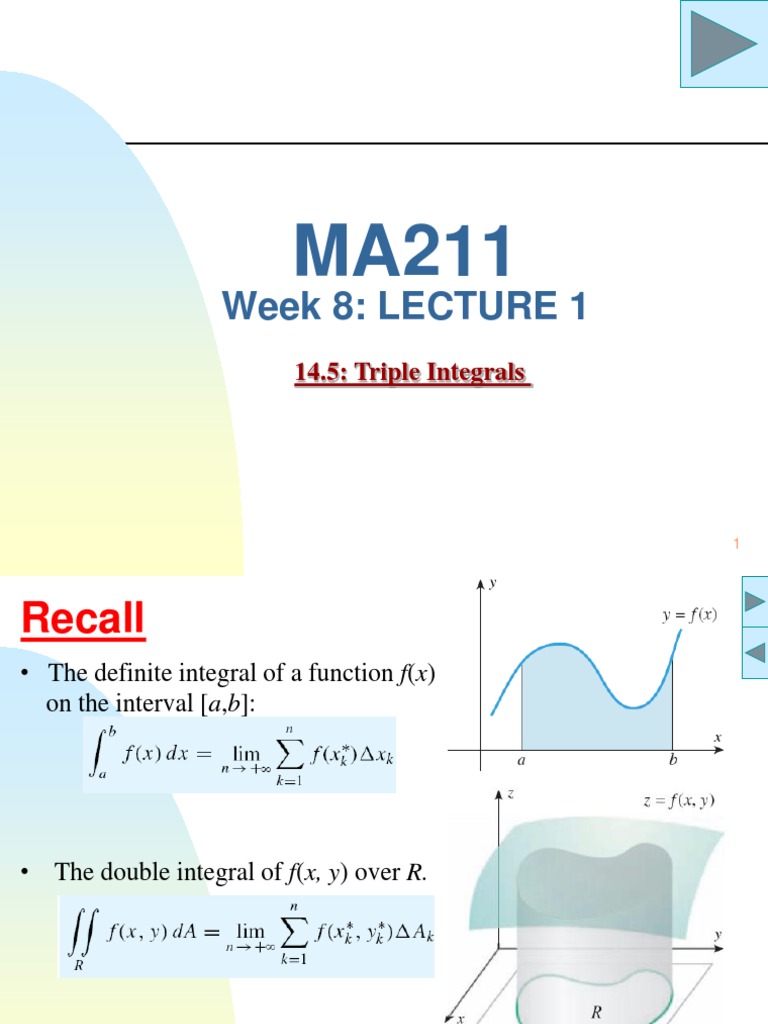 Understanding Triple Integrals in 3D | PDF | Integral | Volume