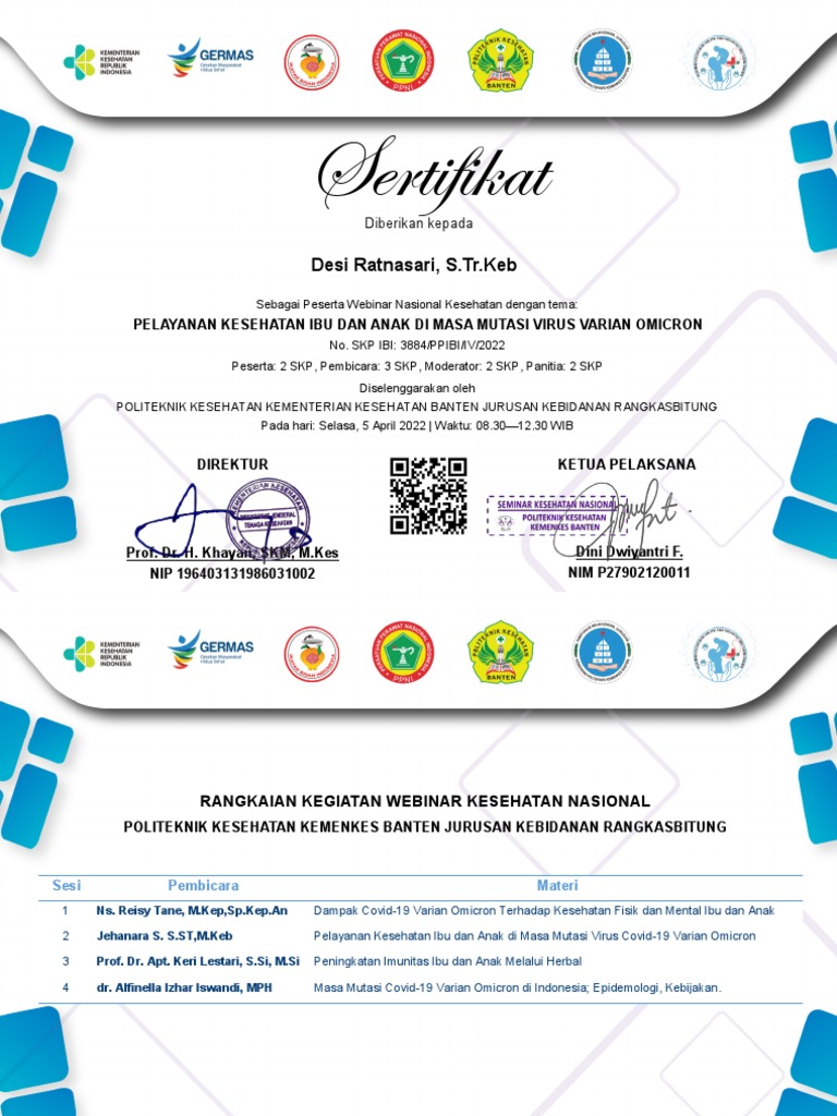 Desi Ratnasari, S.TR - Keb | PDF | Pengembangan Diri