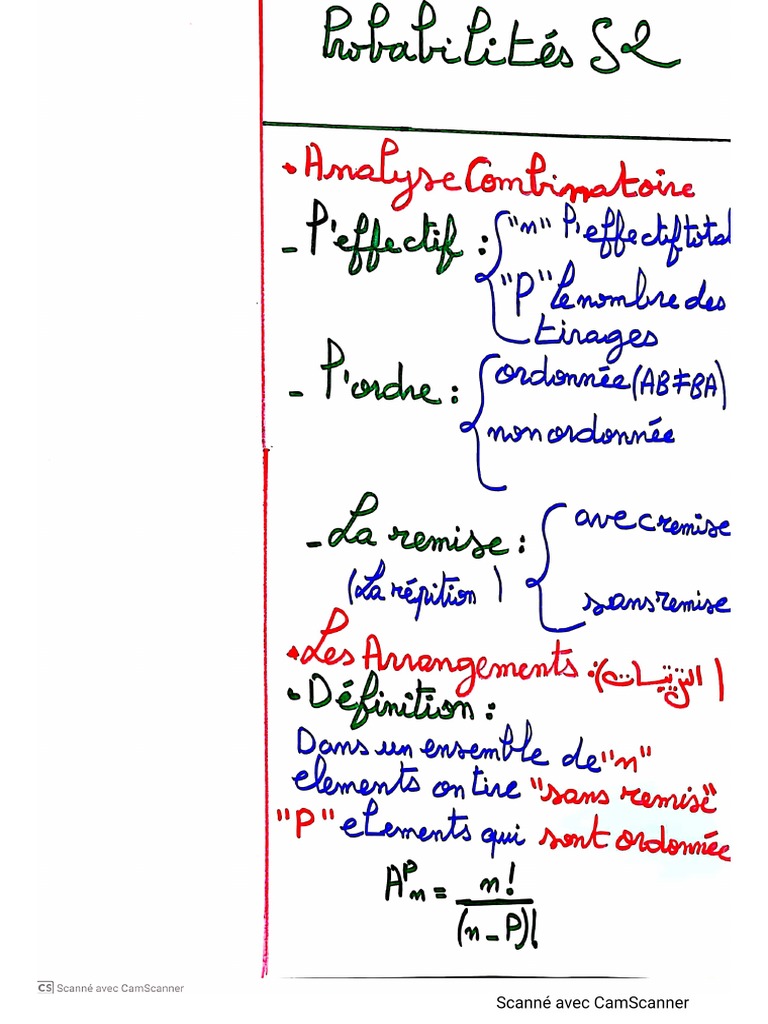 Pr. IBRAHIM KHARMOUCHE Chap - 1 (Analyse Combinatoire-Les Arrangements) PDF | PDF