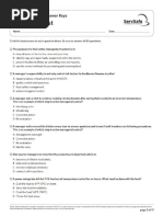 ServSafe Exam Answer Key & Explanations | PDF | Food Industry