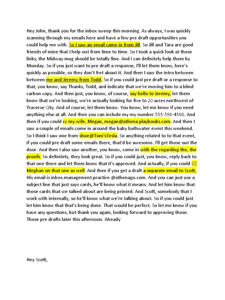 Inbox Playbook Athena | PDF