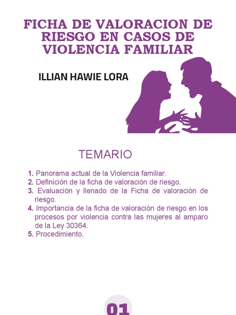 Ficha de Valoración de Riesgo Violencia Familiar-CFOCAT | PDF | La violencia contra las mujeres ...