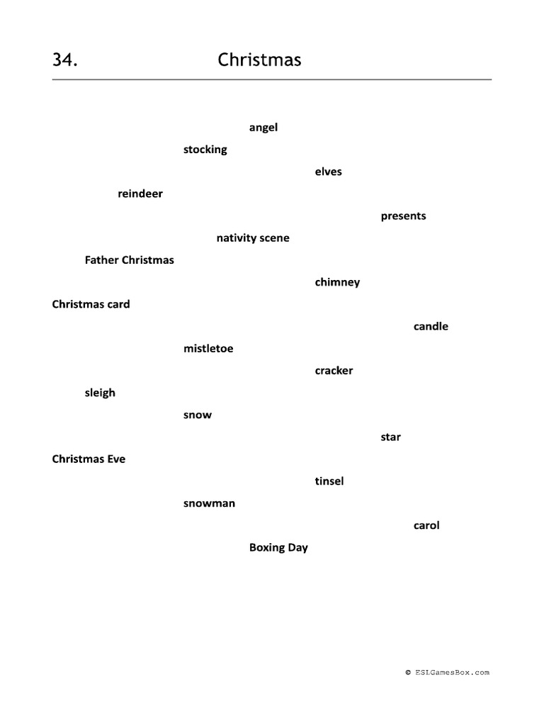 Christmas Scatter Sheet PDF | PDF