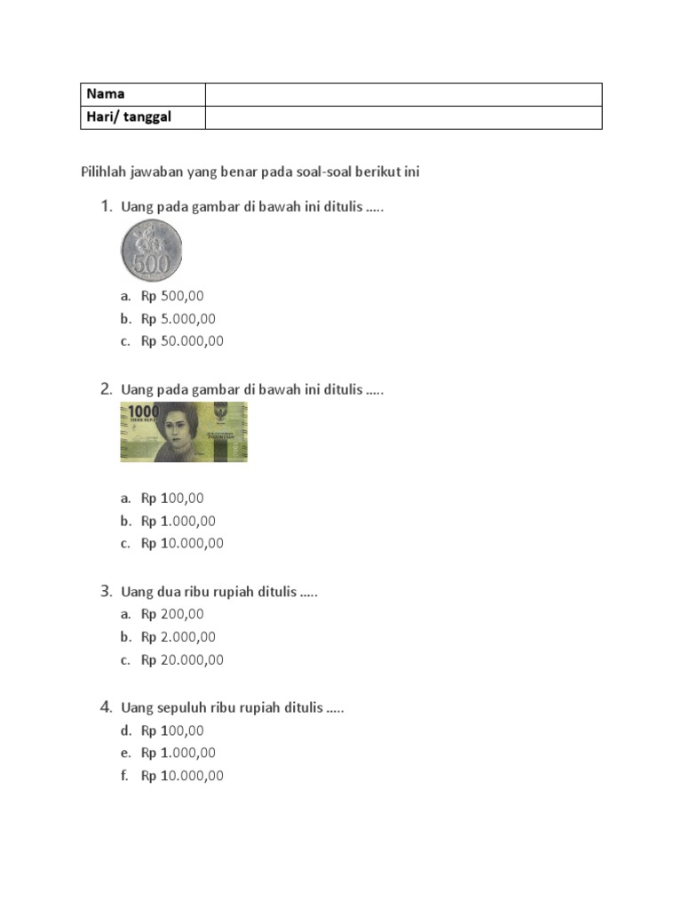 Soal Mata Uang PDF | PDF