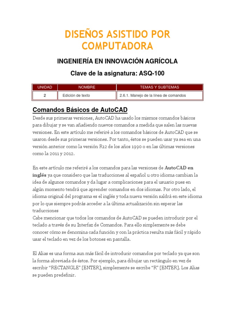 Diseños Asistido Por Computadora: Ingeniería en Innovación Agrícola ...