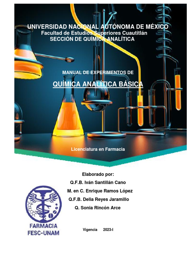 Manual Prácticas Qa Básica Farmacia 2023-1 | PDF | Ácido | Ph