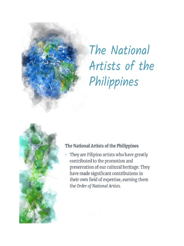 National Artists for Philippine Literature | PDF | The Arts | Writing