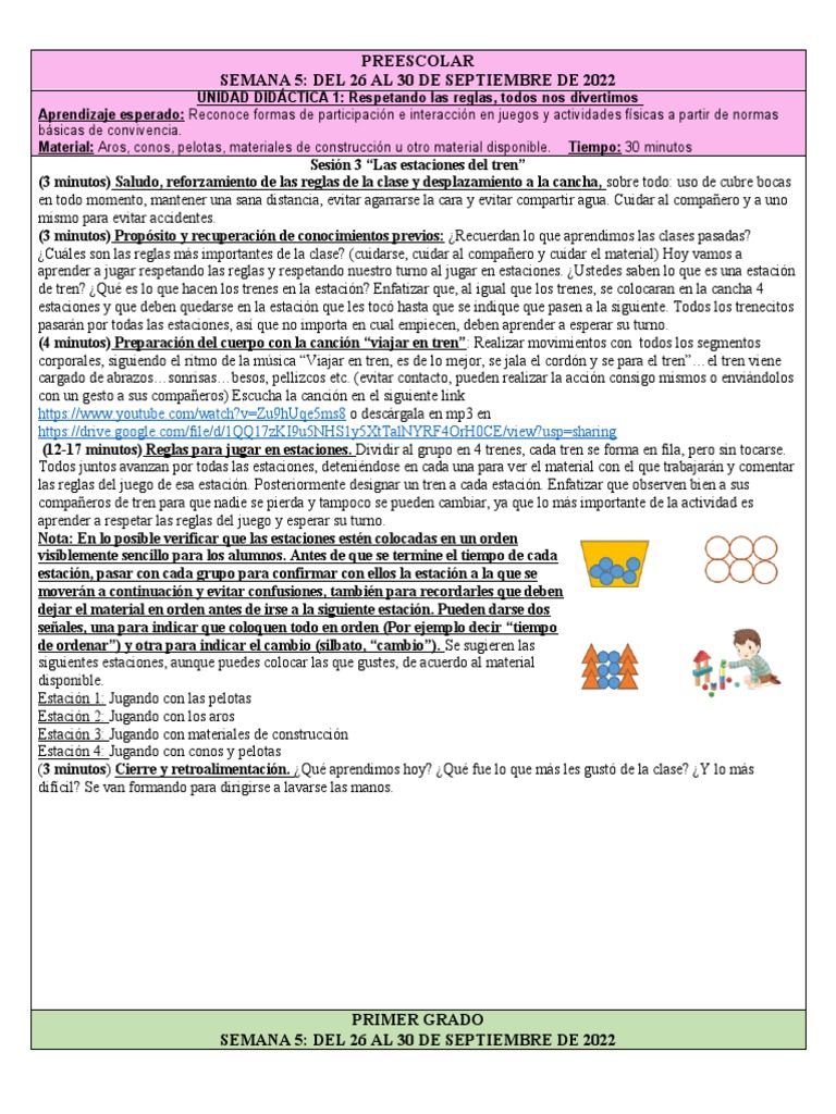 Juegos y Reglas en Estaciones | PDF | Aprendizaje