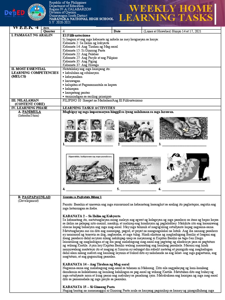 4 Qtr. Fil10 Week4 | PDF