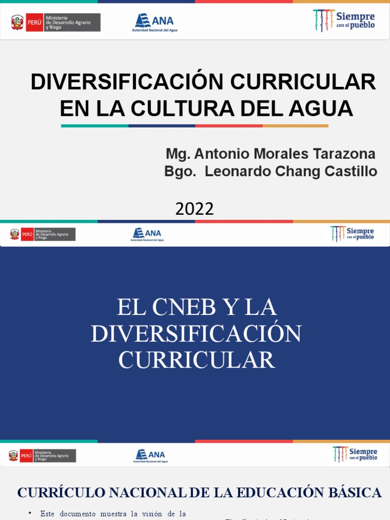 El Cneb y La Diversificación Curricular | PDF | Evaluación | Aprendizaje