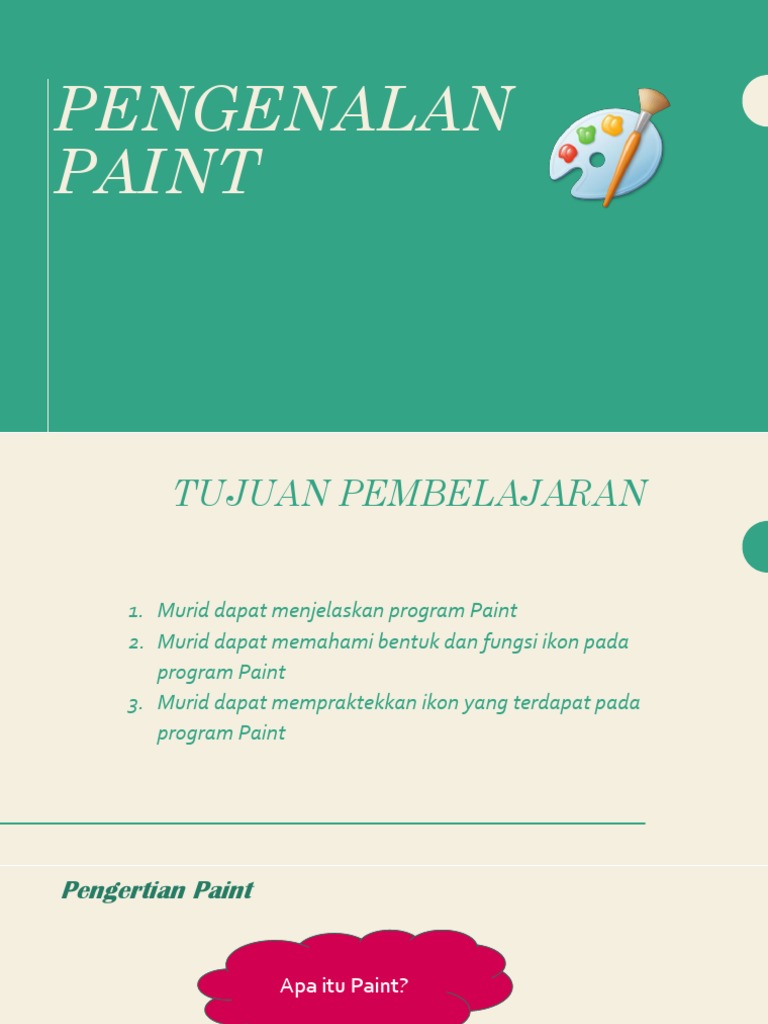 Pengenalan Program Paint di Windows | PDF | Seni | Komputer