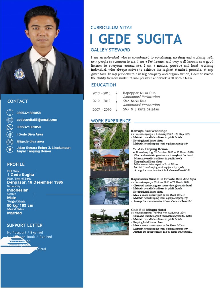 Contoh CV | PDF | Leisure