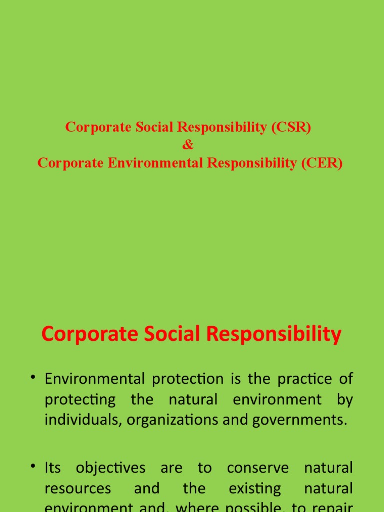 CSR - CER, Prabha. J | PDF | Green Building | Corporate Social ...