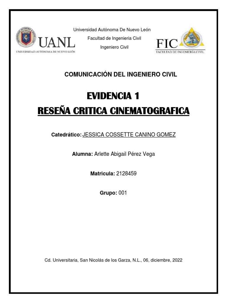 Reseña Cinematografica | PDF