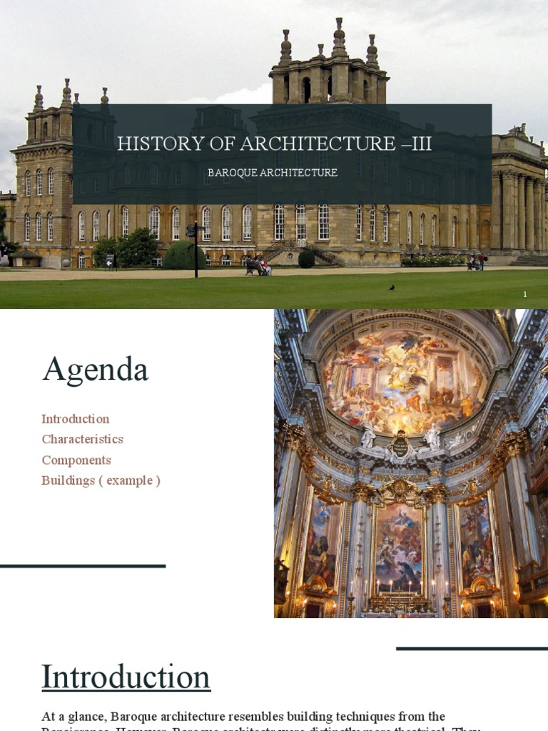 HISTORY OF ARCHITECTURE - III Baroque Architecture | PDF | Baroque ...