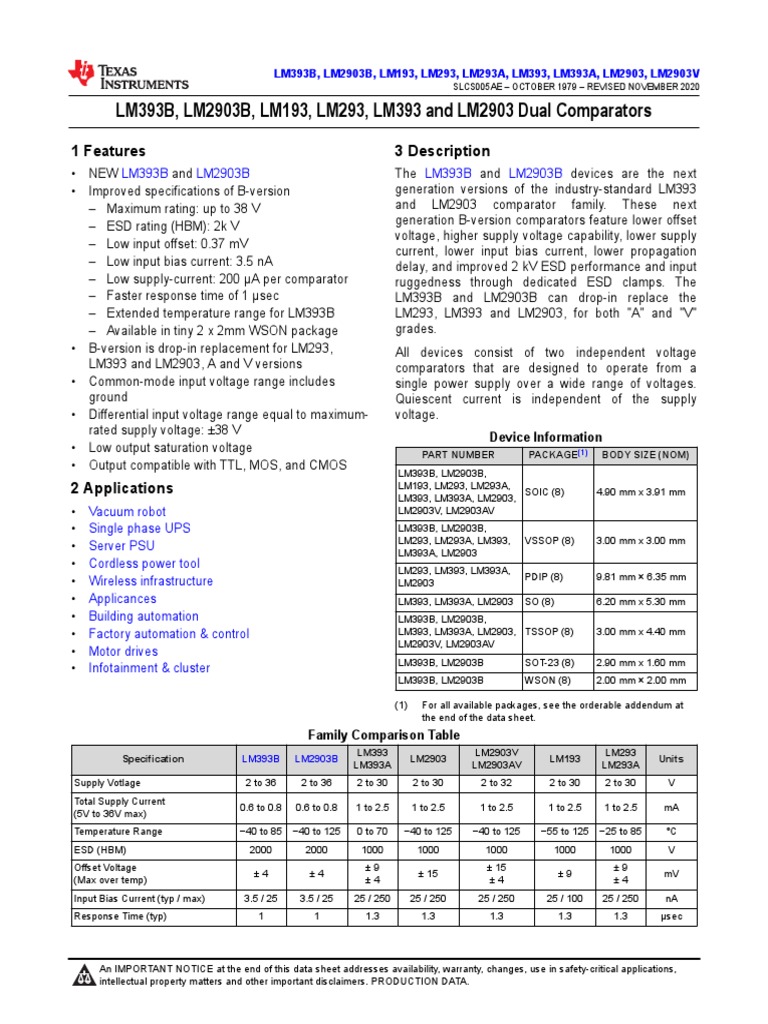 LM 193 | PDF | Electrical Engineering | Electrical Components