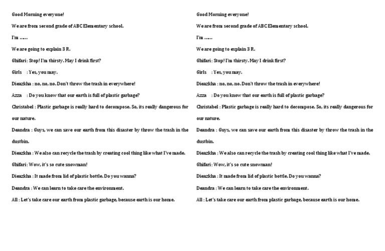 Green Conversations in Second Grade | PDF | Home & Garden