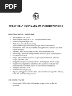 Standar Operasional Prosedur Barista1 | PDF