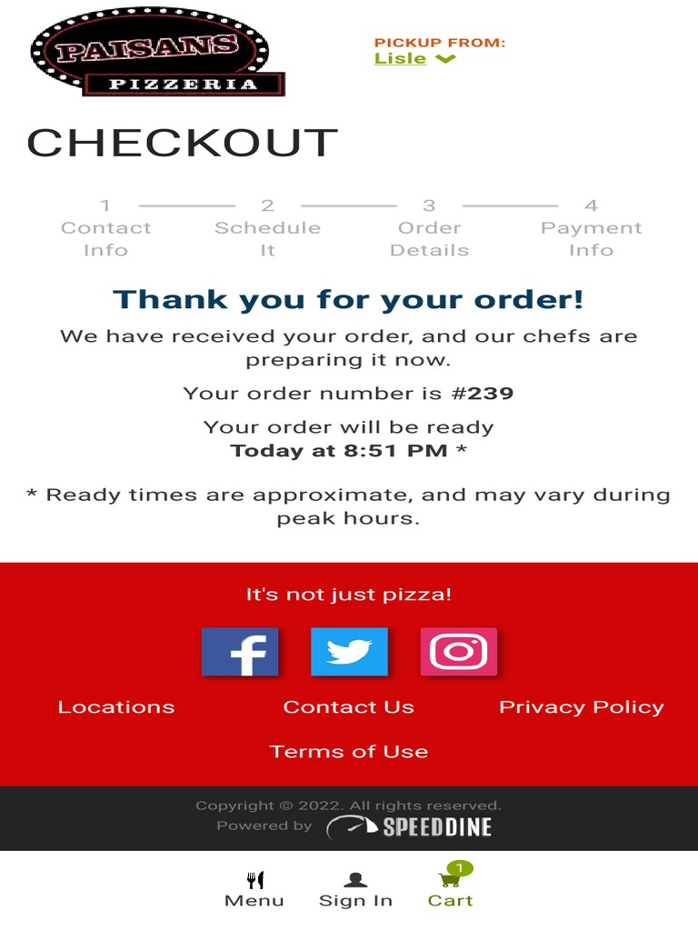 Paisans Pizza | PDF