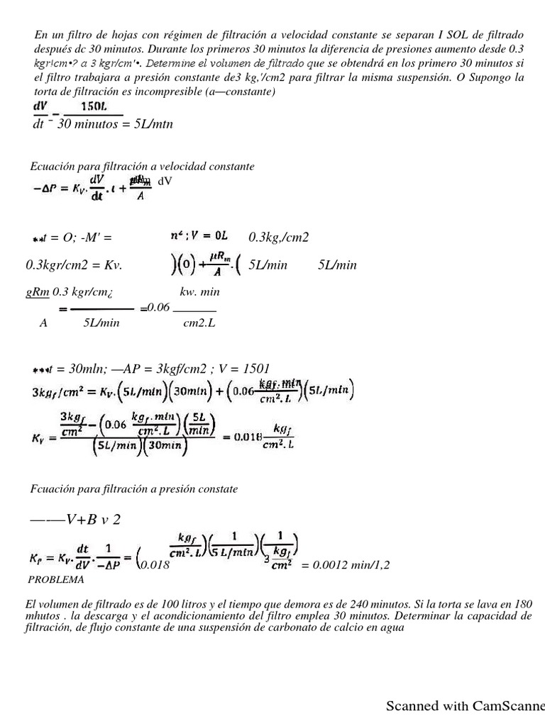 Ejercicios 7. Filtracion | PDF | Filtración | Mecánica de Medios Continuos