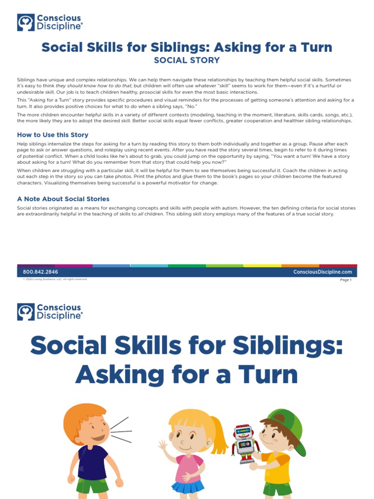 FREE-Printable-Social-Skills-for-Siblings-Asking-for-a-Turn | PDF ...