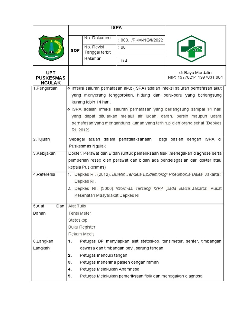 SOP-ISPA 2022 Baru | PDF