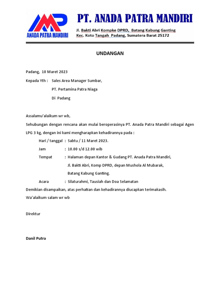 Undangan DG Kop | PDF