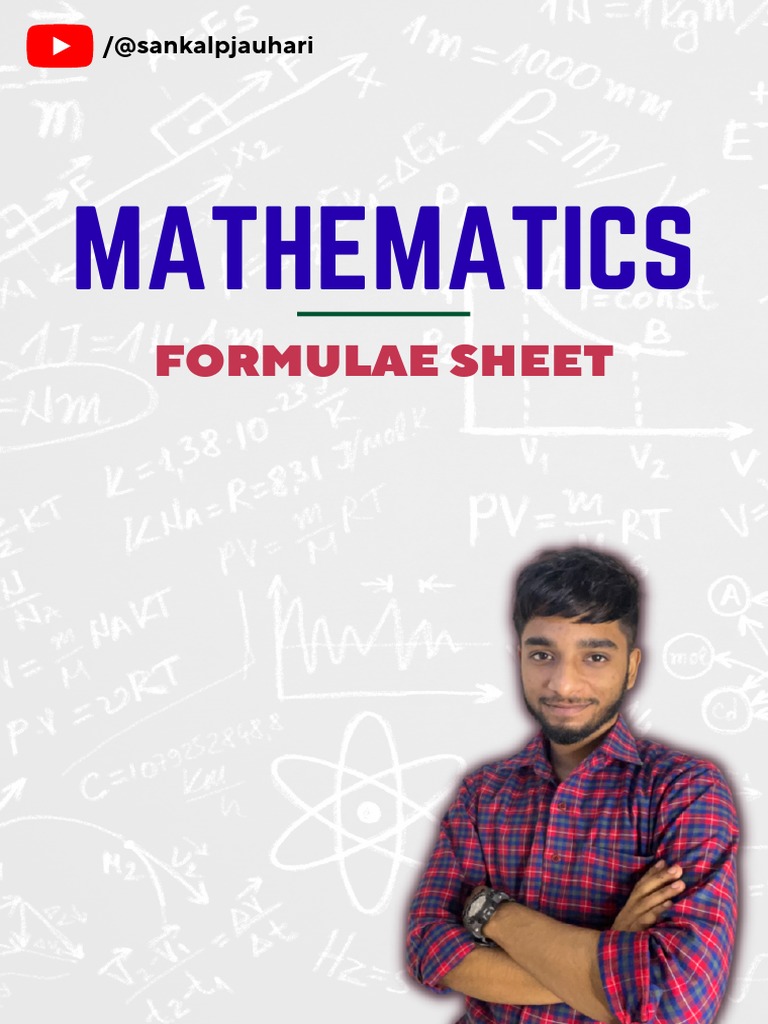 Maths Formula Sheet PDF | PDF