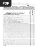 CAST (Cannabis Abuse Screening Test) - Test y Corrección | PDF