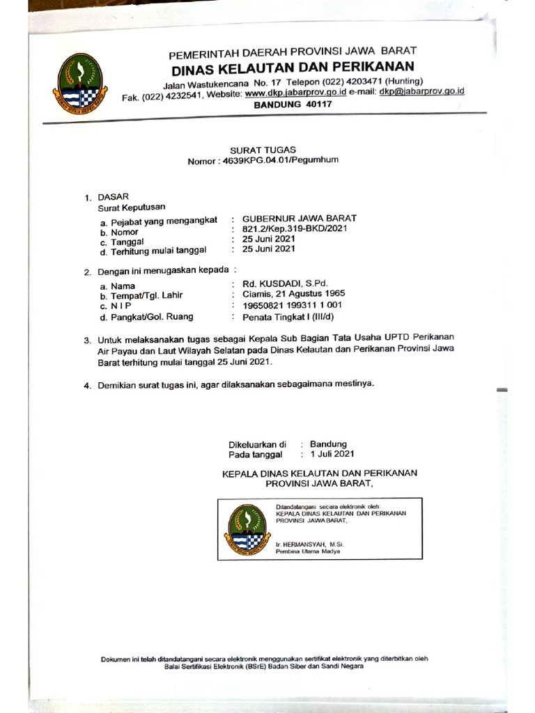 SK Jabatan Terakhir | PDF