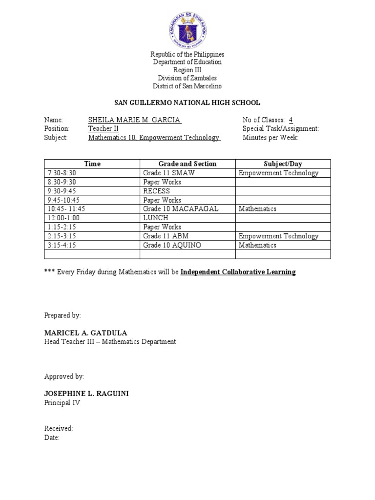 Teachers Program | Download Free PDF | Philippines