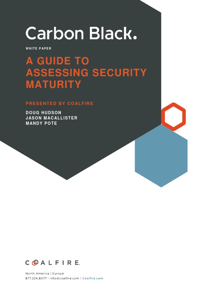 VMWCB Report A Guide To Assessing Security Maturity | PDF | Security | Computer Security