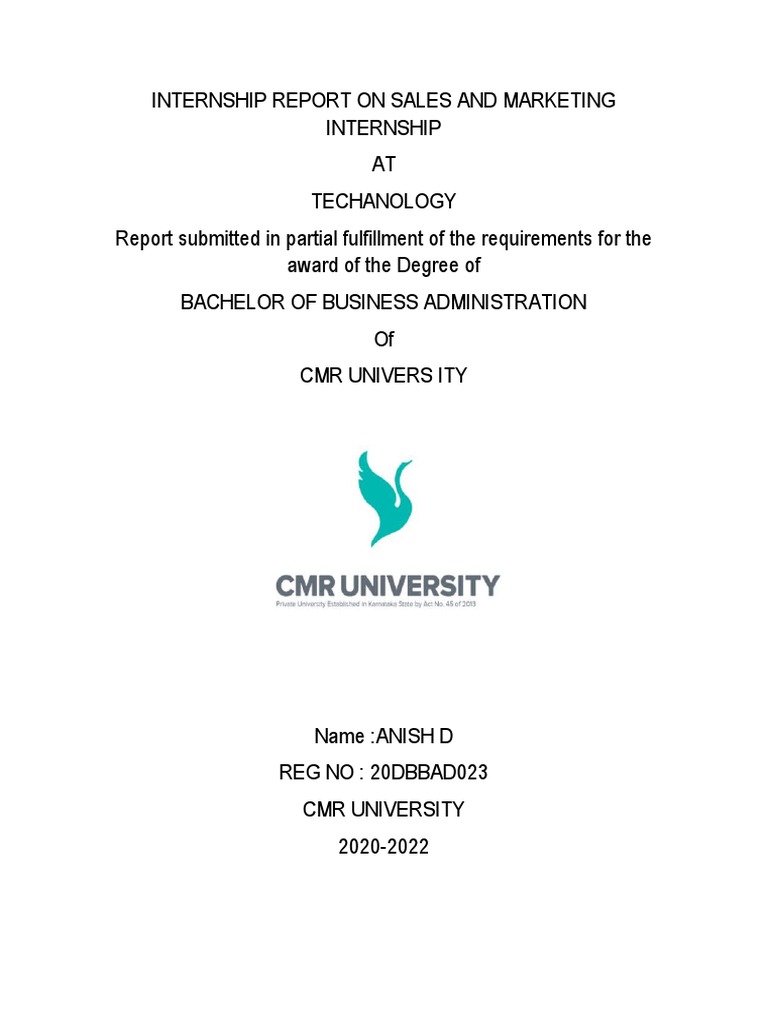 Internship Report On Sales and Marketing Internship | PDF | Digital ...
