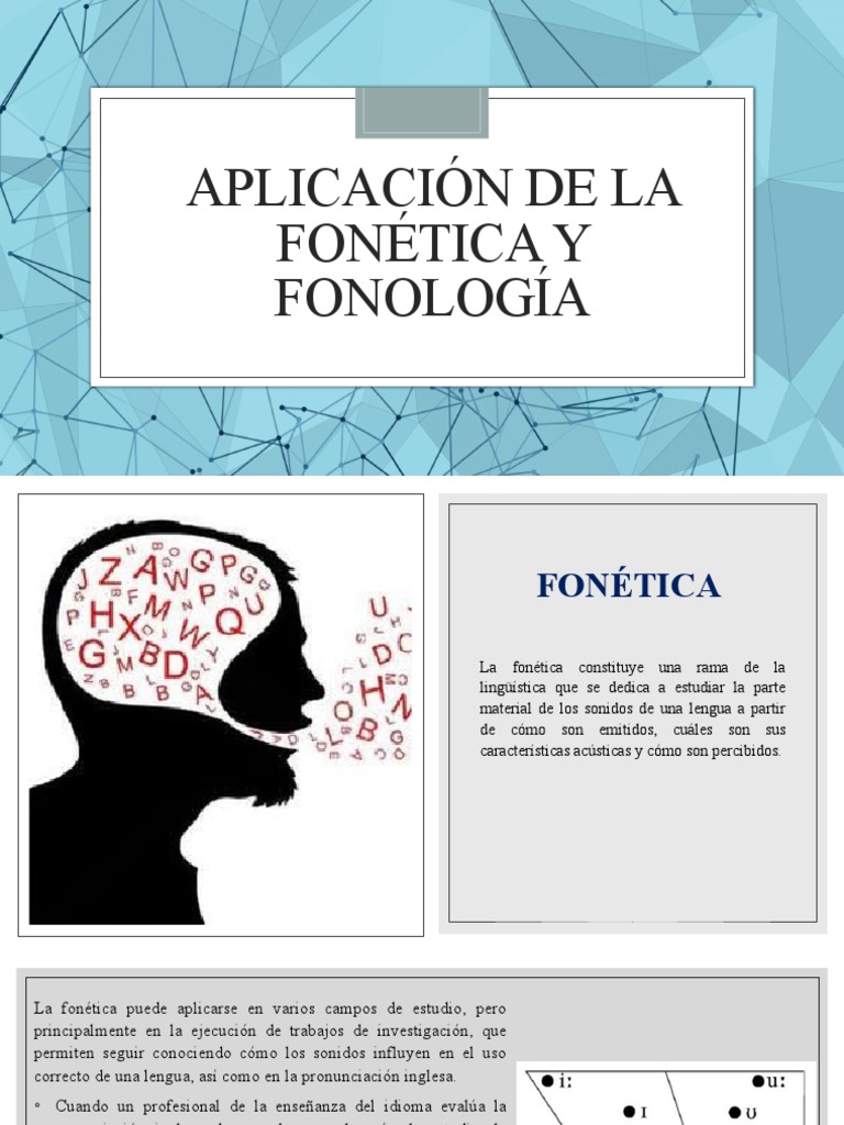 Aplicación de Fonética y Fonología | PDF | Estudios de idiomas ...