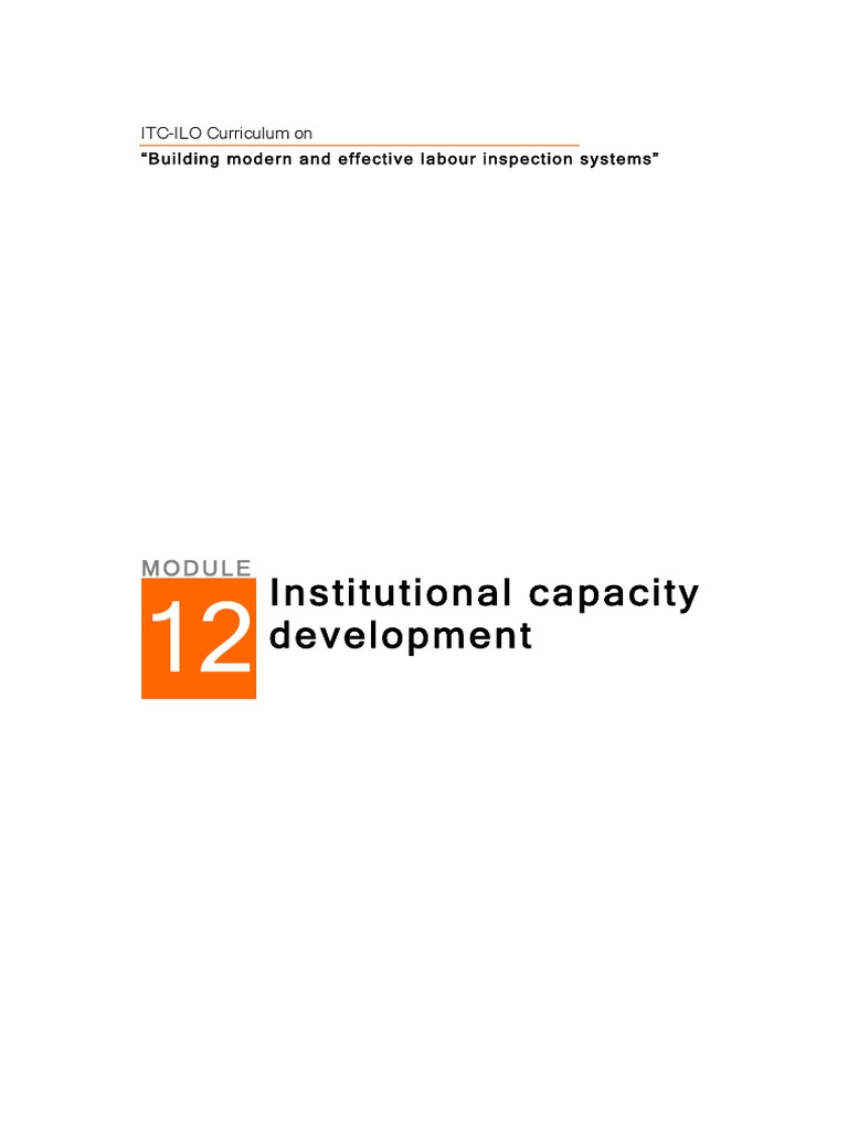 3.ILO-Institutional Capacity Development | Download Free PDF | Capacity Building | Curriculum