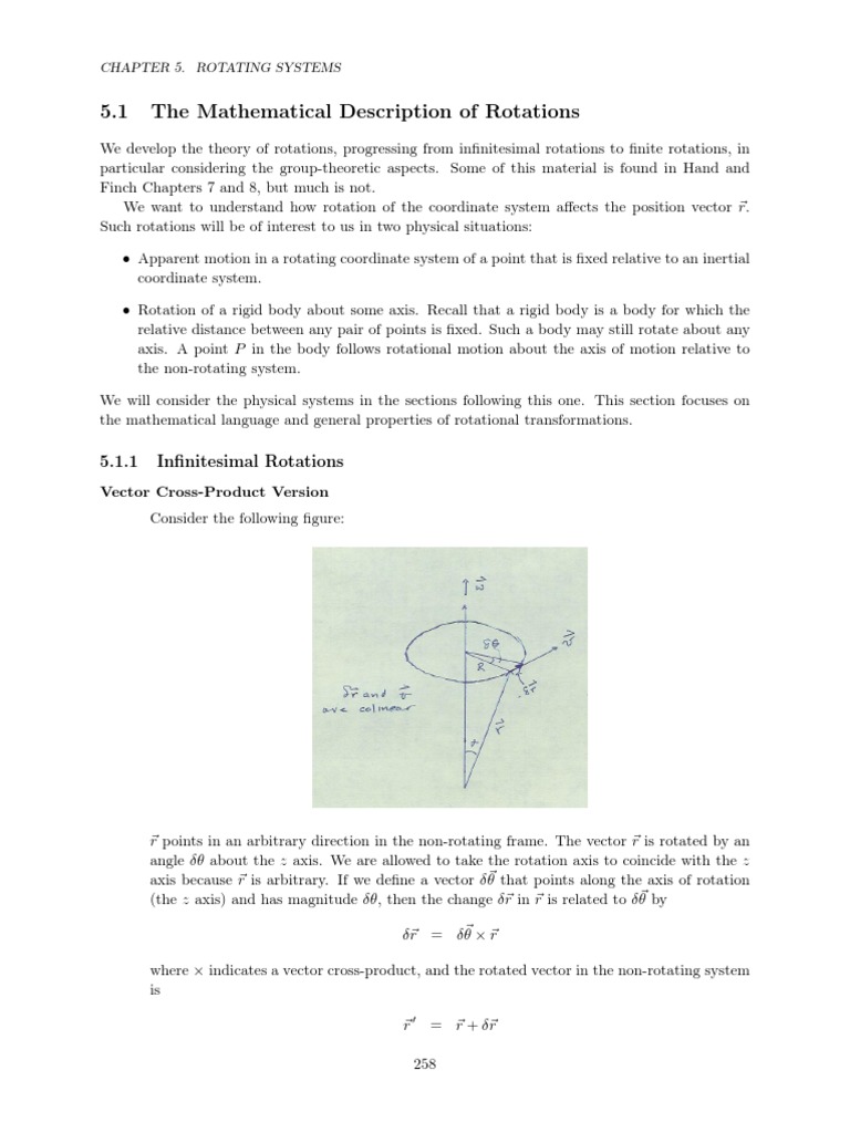 Infentesimal Rotations.1 | PDF | Tensor | Euclidean Vector
