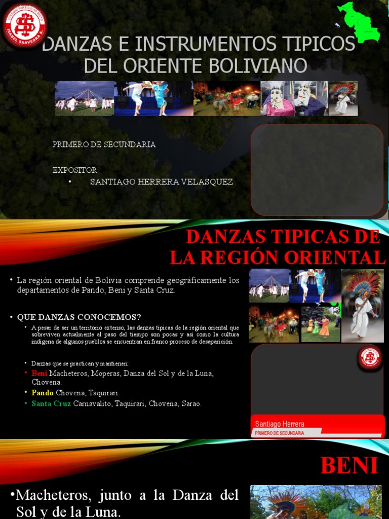 Tema Danzas e Instrumentos Tipicos Del Oriente Boliviano | PDF