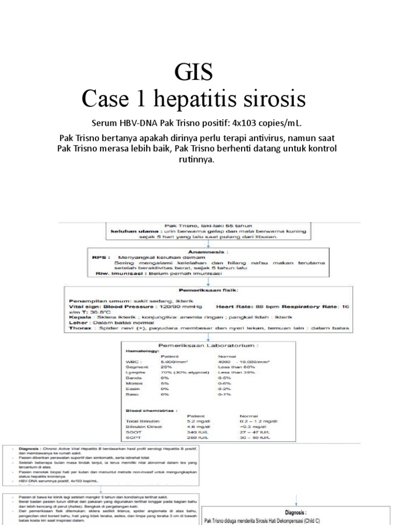 GIS Case 1 Hepatitis Sirosis | PDF