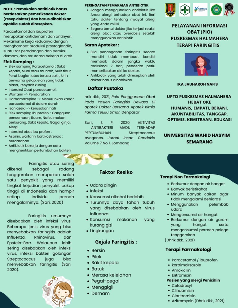 Leaflet Faringitis | PDF