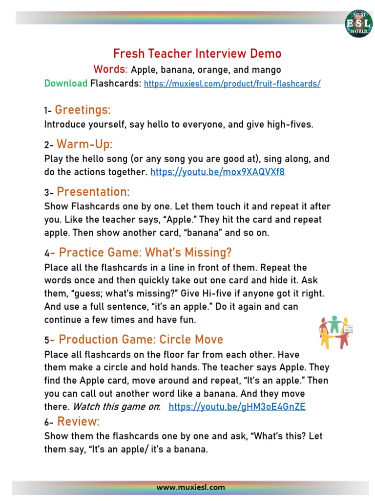 Fresh Teacher Demo. | PDF